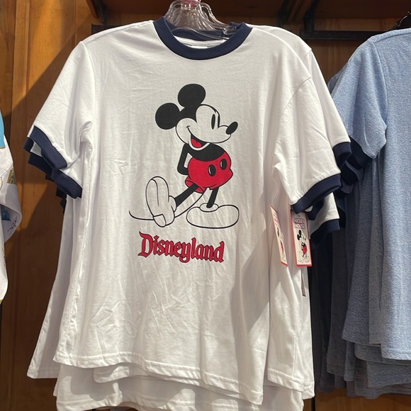 Disney | Shirts | Disney Parks Disneyland Mickey Mouse Ringer T Shirt ...